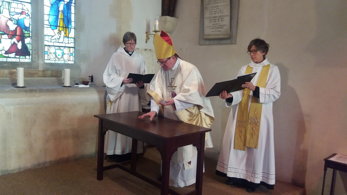 Diocese of Portsmouth - News - Consecration of altar at Langrish Church